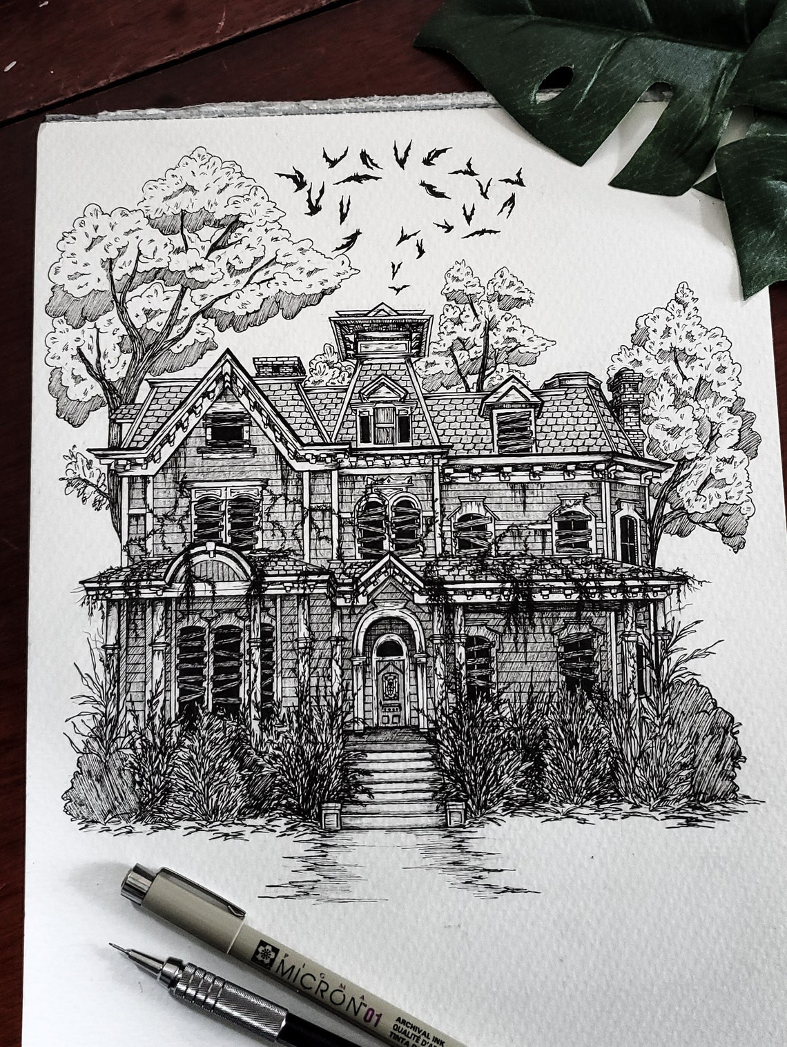 Creel House Stranger Things Spooky House Wall Art Print - Etsy