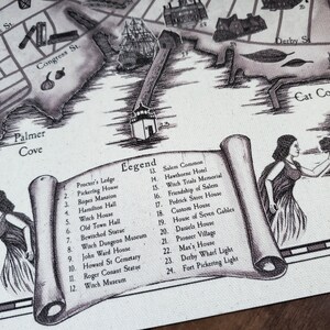 LIMITED EDITION Salem, Massachusetts Canvas Map Wall Art 13x19 Inch ...