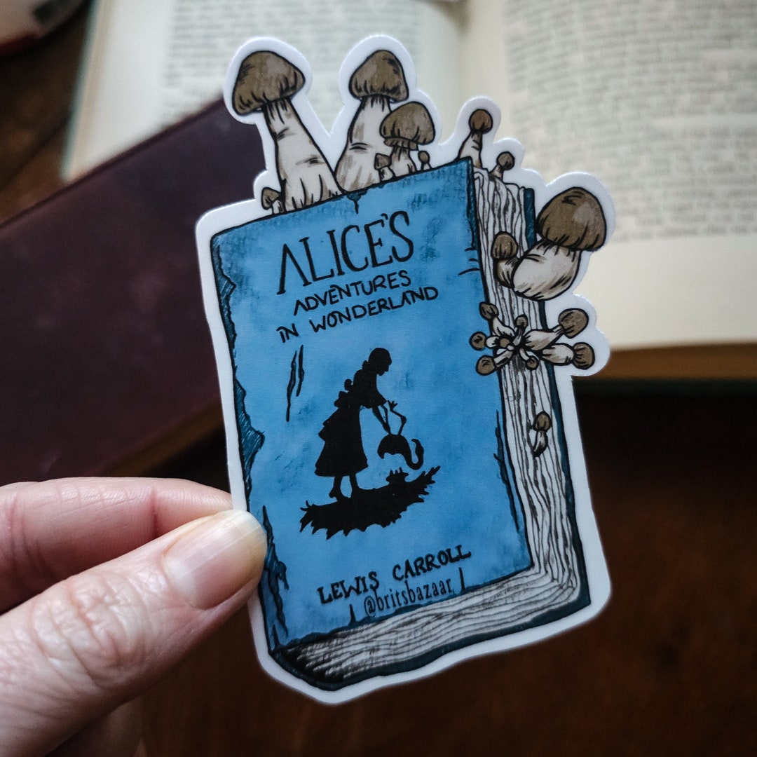 Alice in Wonderland Old Book- Vinyl Die Cut Sticker - Etsy