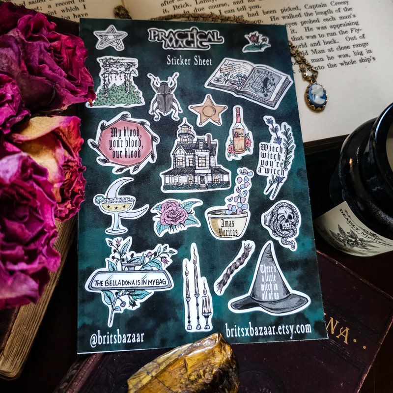 Practical Magic Stickers - Etsy