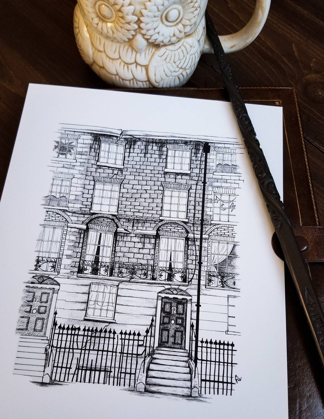 Number 12 House of Black- Wall Decor Fine Art Print - Etsy