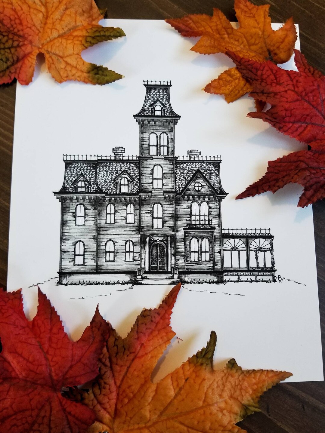 The Addams Family Mansion Wall Art Print - Etsy UK