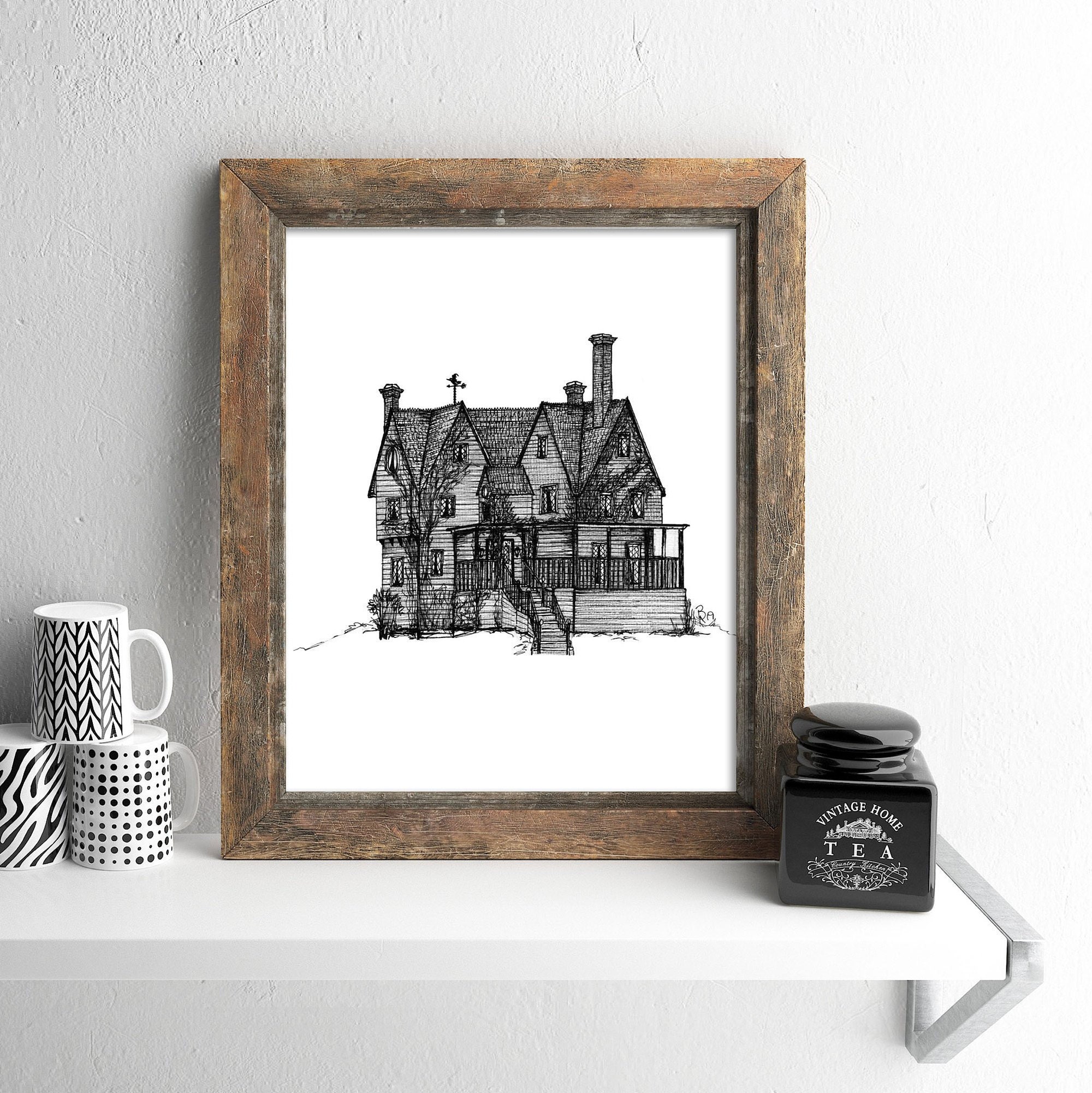 Spellman Sister's Mortuary Sabrina Wall Art Print | Etsy