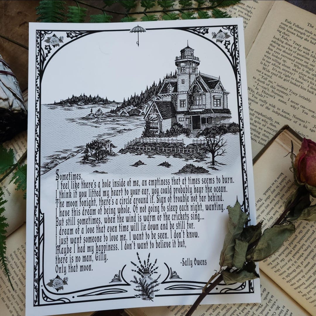 Sally's Letter Practical Magic Poster Print | Witchy Home Decor | Owens ...