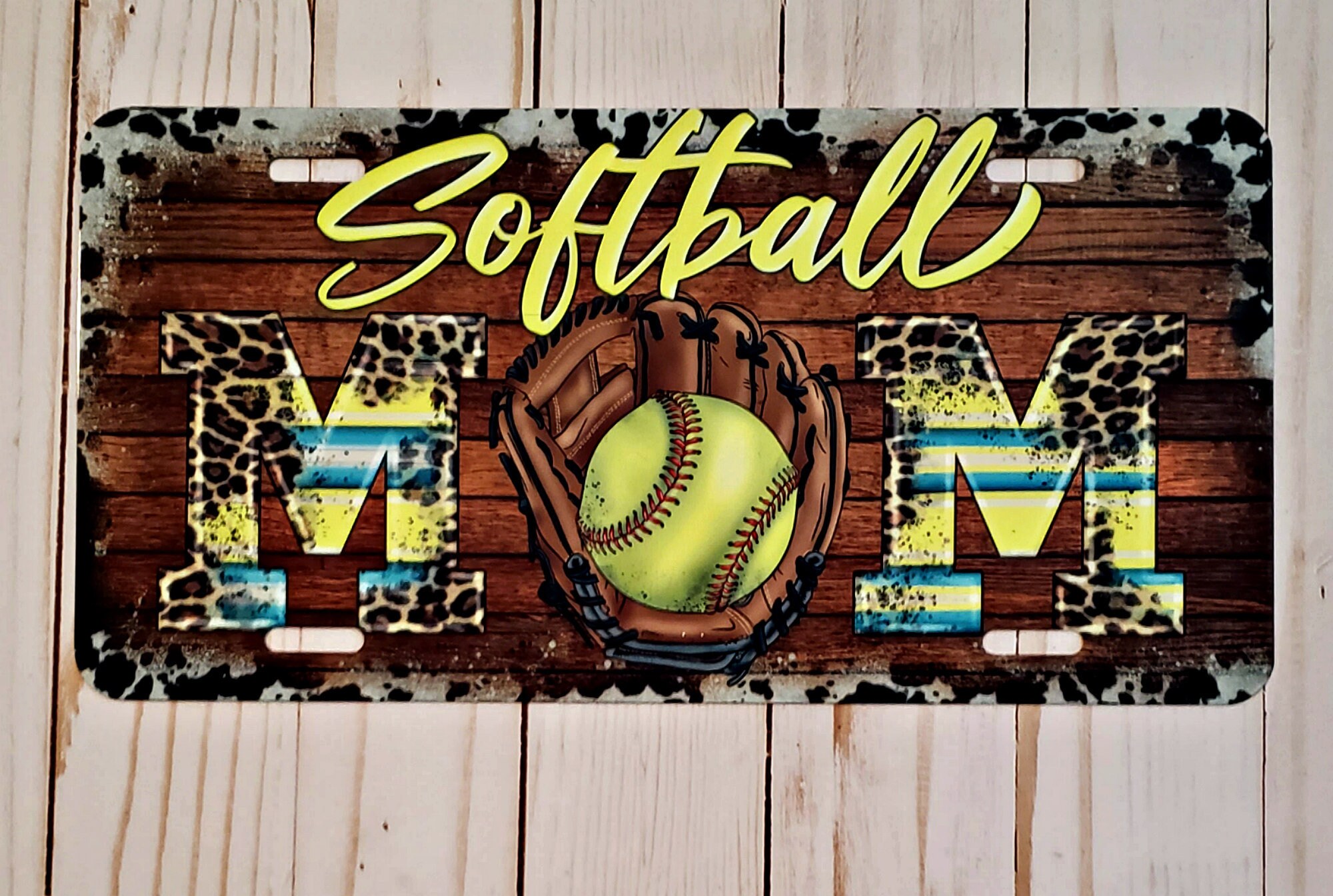 Car Parts & Accessories License Plates Softball Mom License Plate and ...