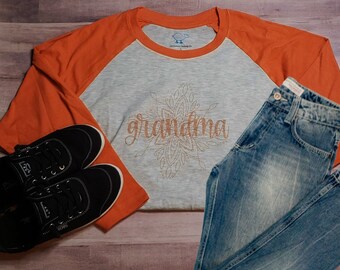 Orange Raglan Shirt | Etsy