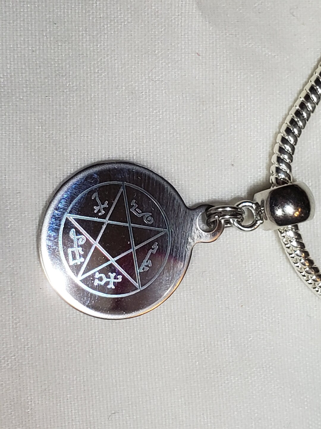 Pentagram Charm, Pentangle Star Charm, Pentagon Charm, Stamped on ...