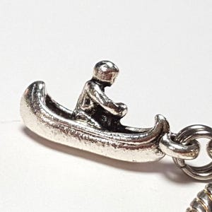 Canoe Charm, Kayak Charm, Dangle Charm, European Charm, Dangle Charm ...