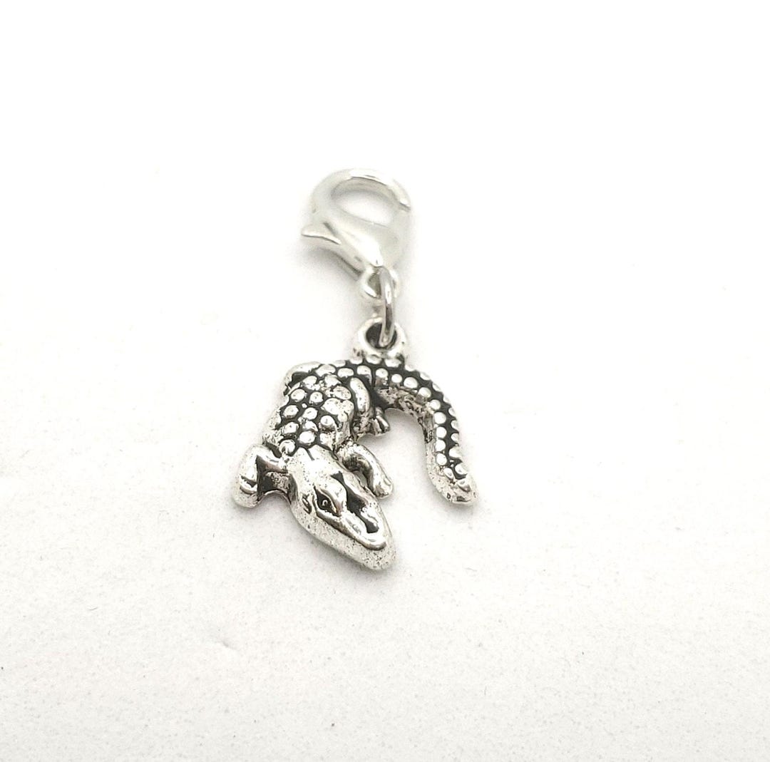 Alligator Charm, Alligator Dangle Charm, Petite Alligator Charm, Gator ...