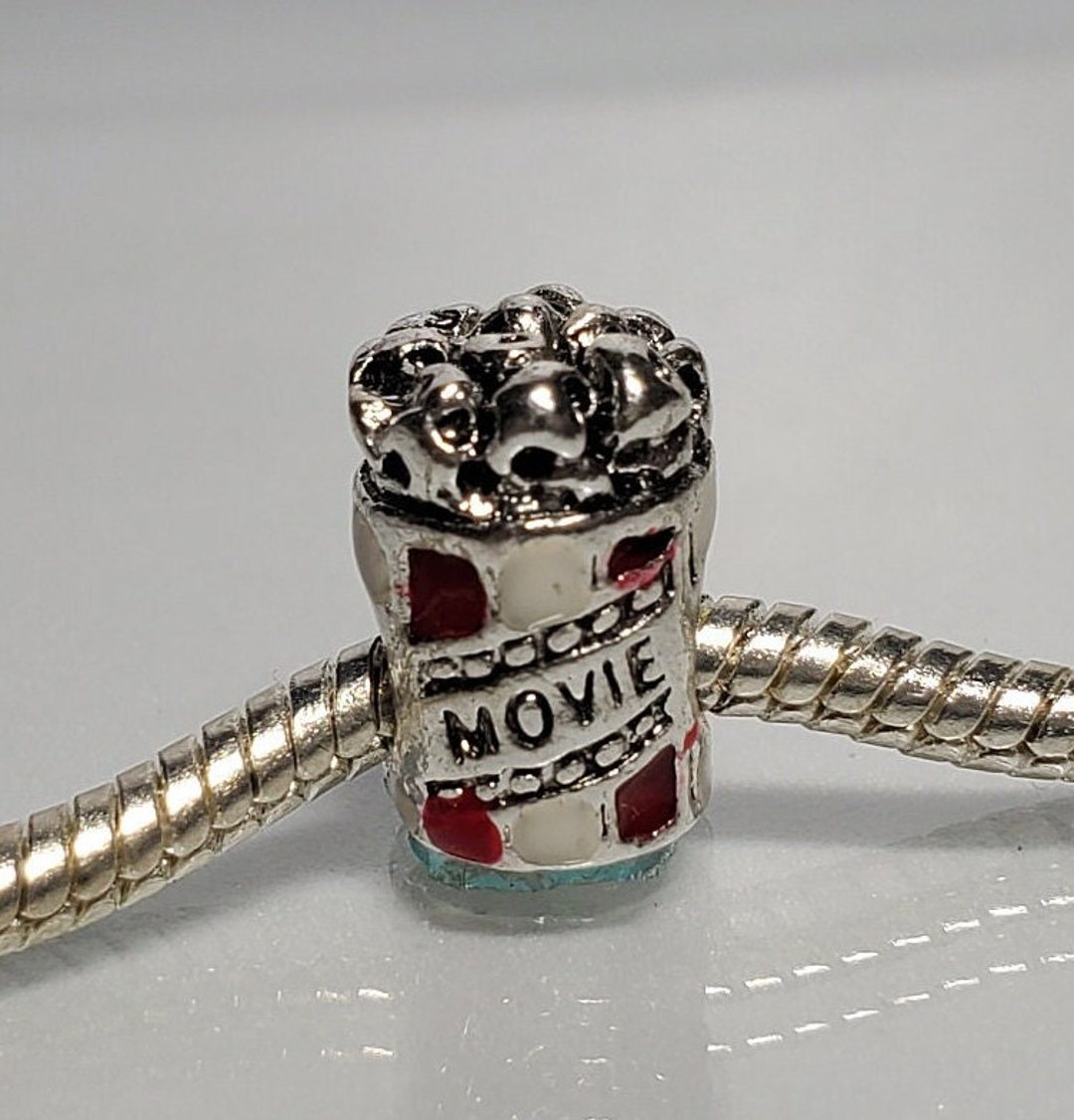 Popcorn Box Charm, at the Movies Charm, Movie Lover, Drive in Movie ...