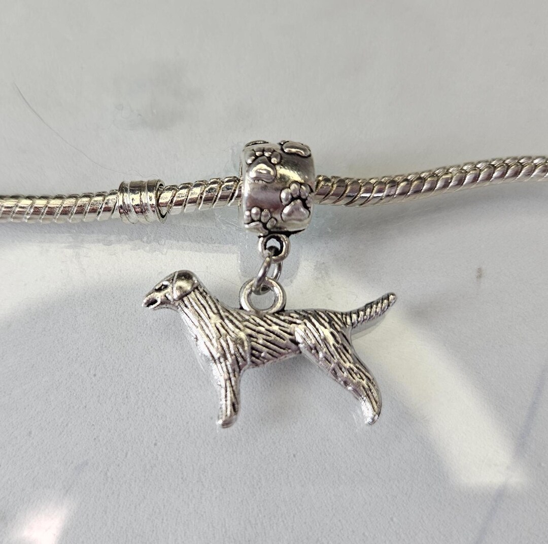 Retriever Charm, Labrador Charm, Puppy Dog Charm, Bracelet Charm- Fits ...