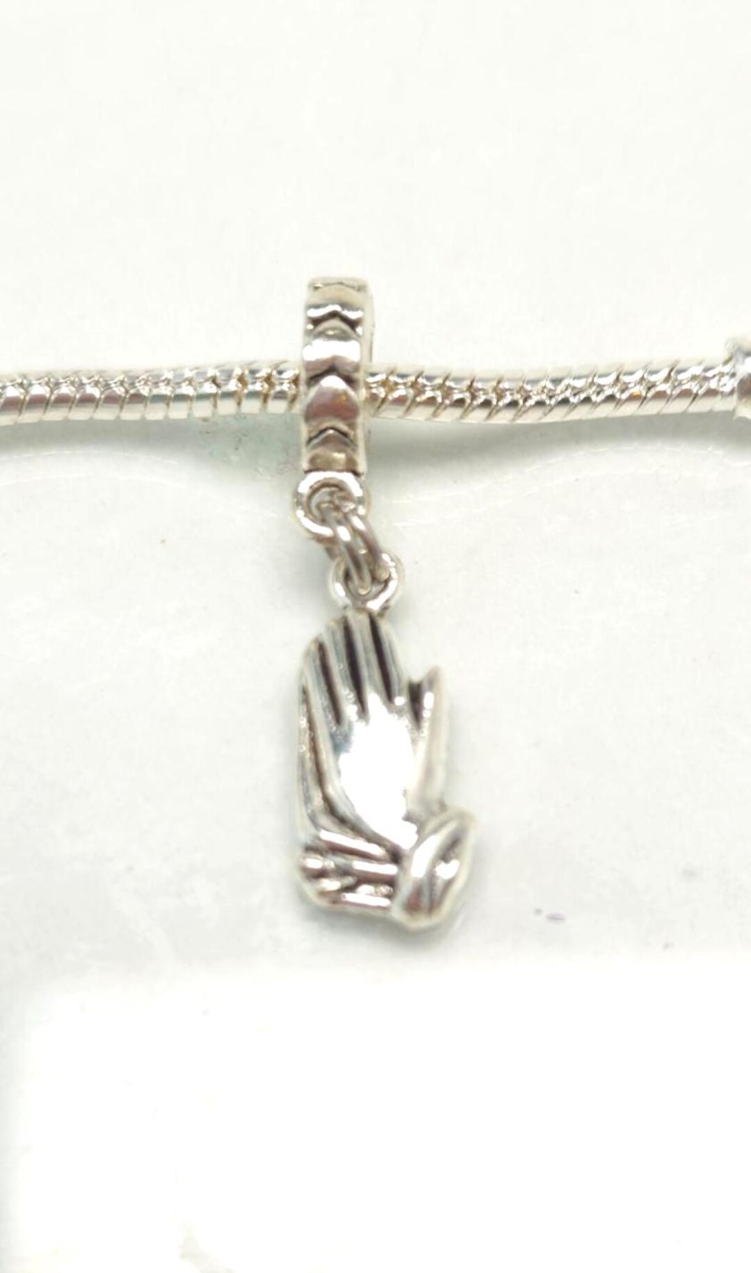 Praying Hands Charm, Silver Tone, Praying Charm, One Sided, Pendant or ...