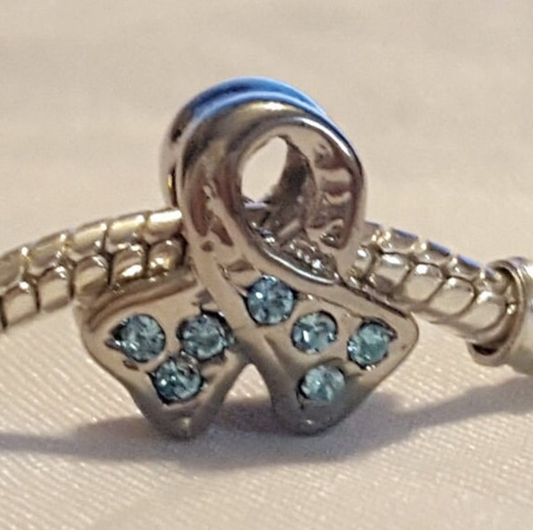 Light Blue Awareness Ribbon Charm-addison’s Disease-chronic Illness ...