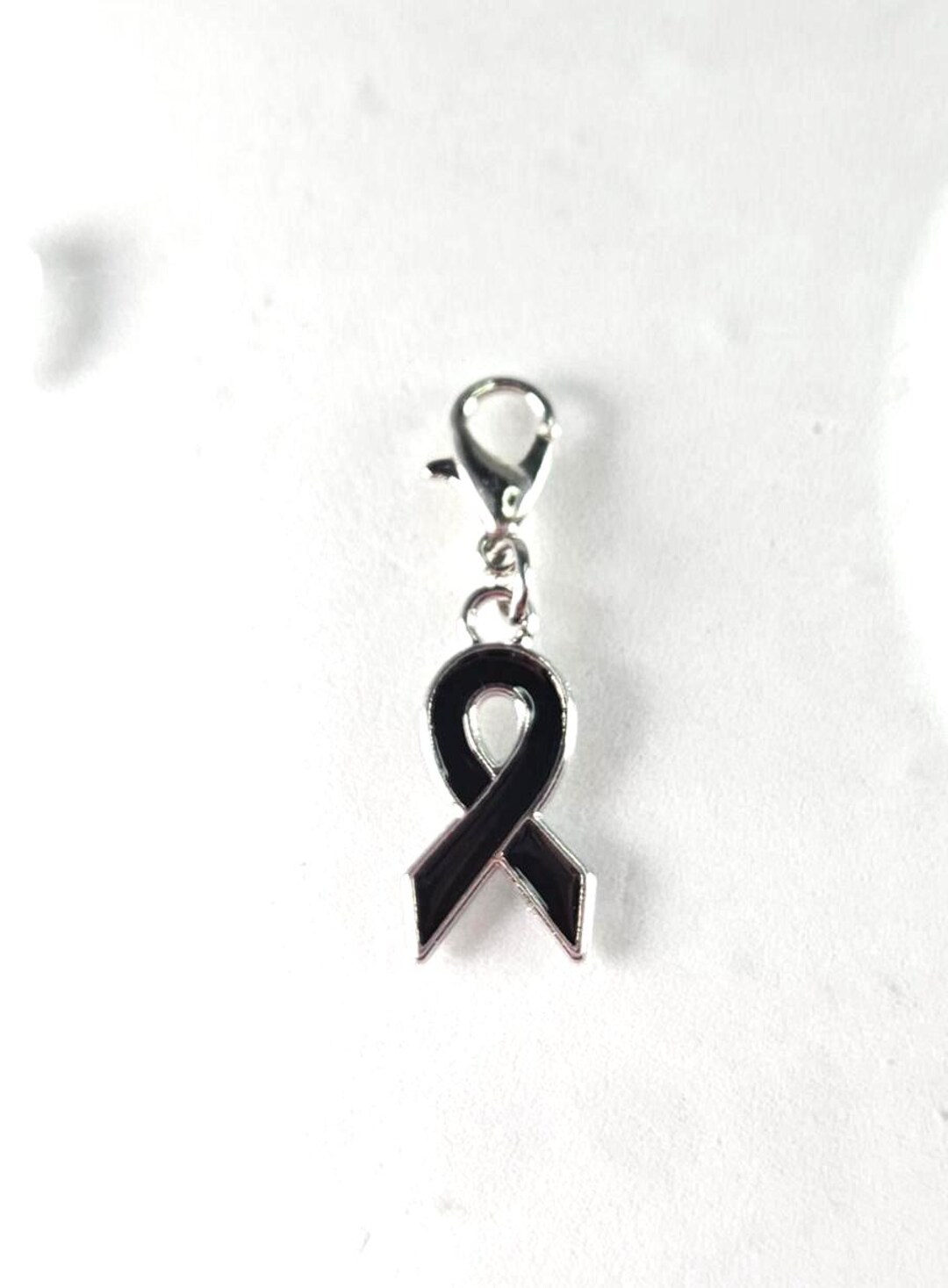 Black Awareness Ribbon Charm, Melanoma, Narcolepsy, Sleep Apnea, Sleep ...