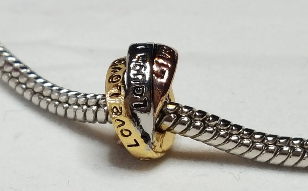 Trinity Charm Trinity Three Tone Charm Trinity Ring Charm Live - Etsy