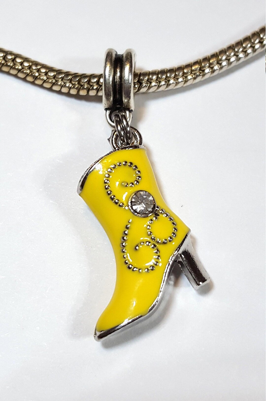 Yellow Boot Charm, Boot Charm, Dangle Charm Western Charm, Cowgirl ...