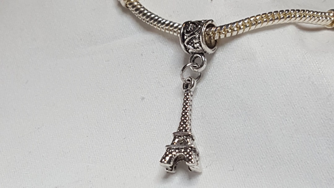 Eiffel Tower Charm, Paris France Charm, European Charm, Dangle Charm ...