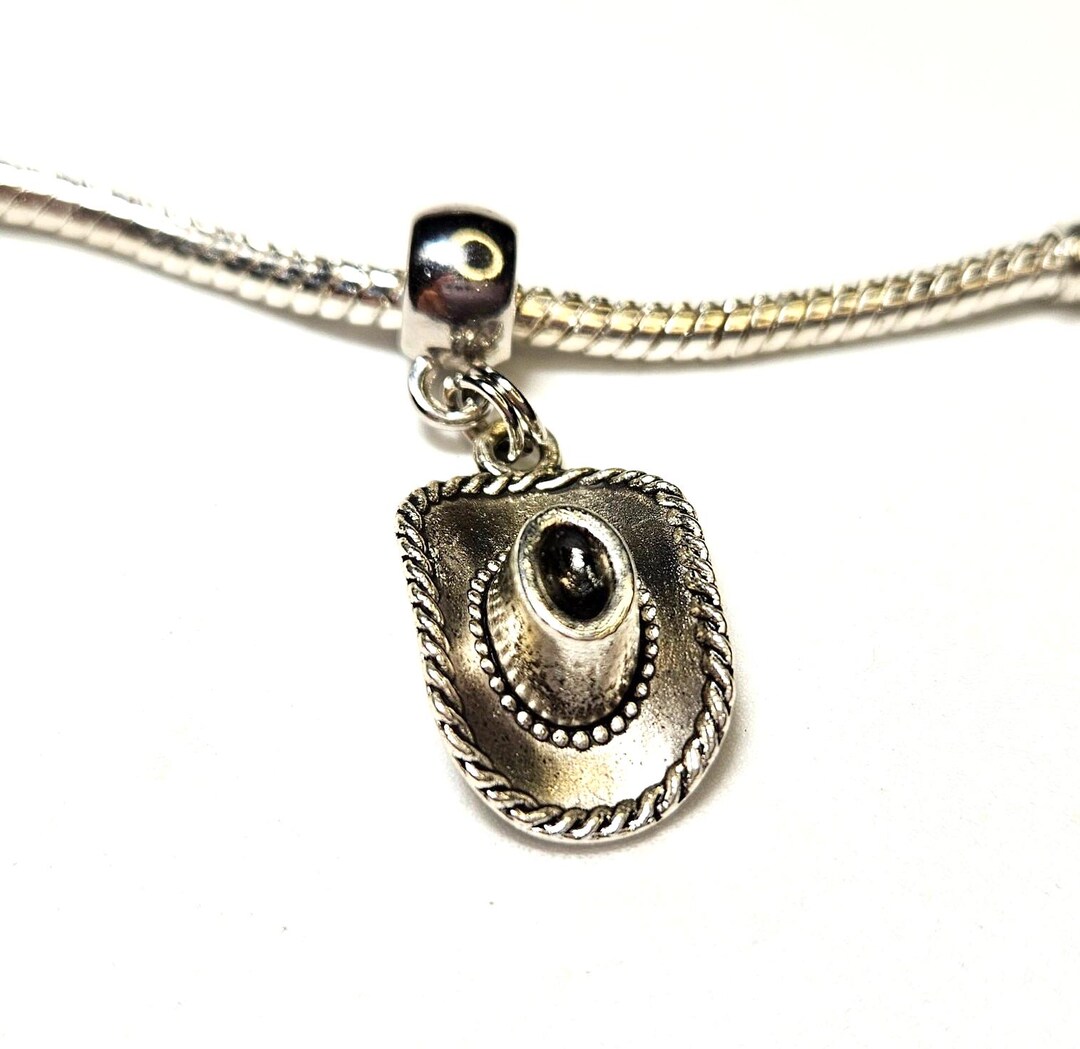 Cowboy Hat Charm, Cowgirl Charm, Cowboy Charm, Dangle Charm, Western ...