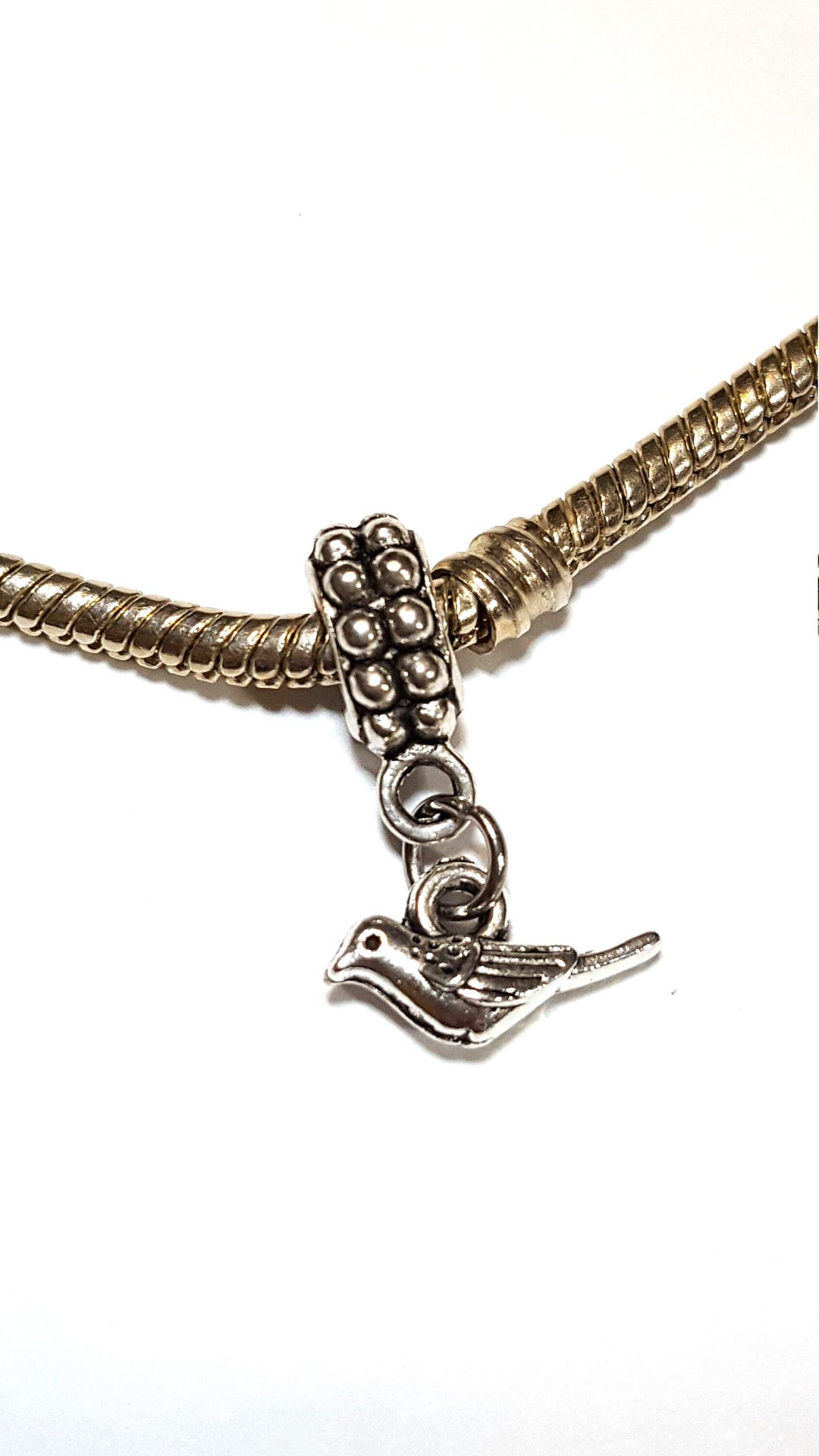 Very Petite Bird Charm, Blue Bird Charm, Finch Charm, Robin Charm ...