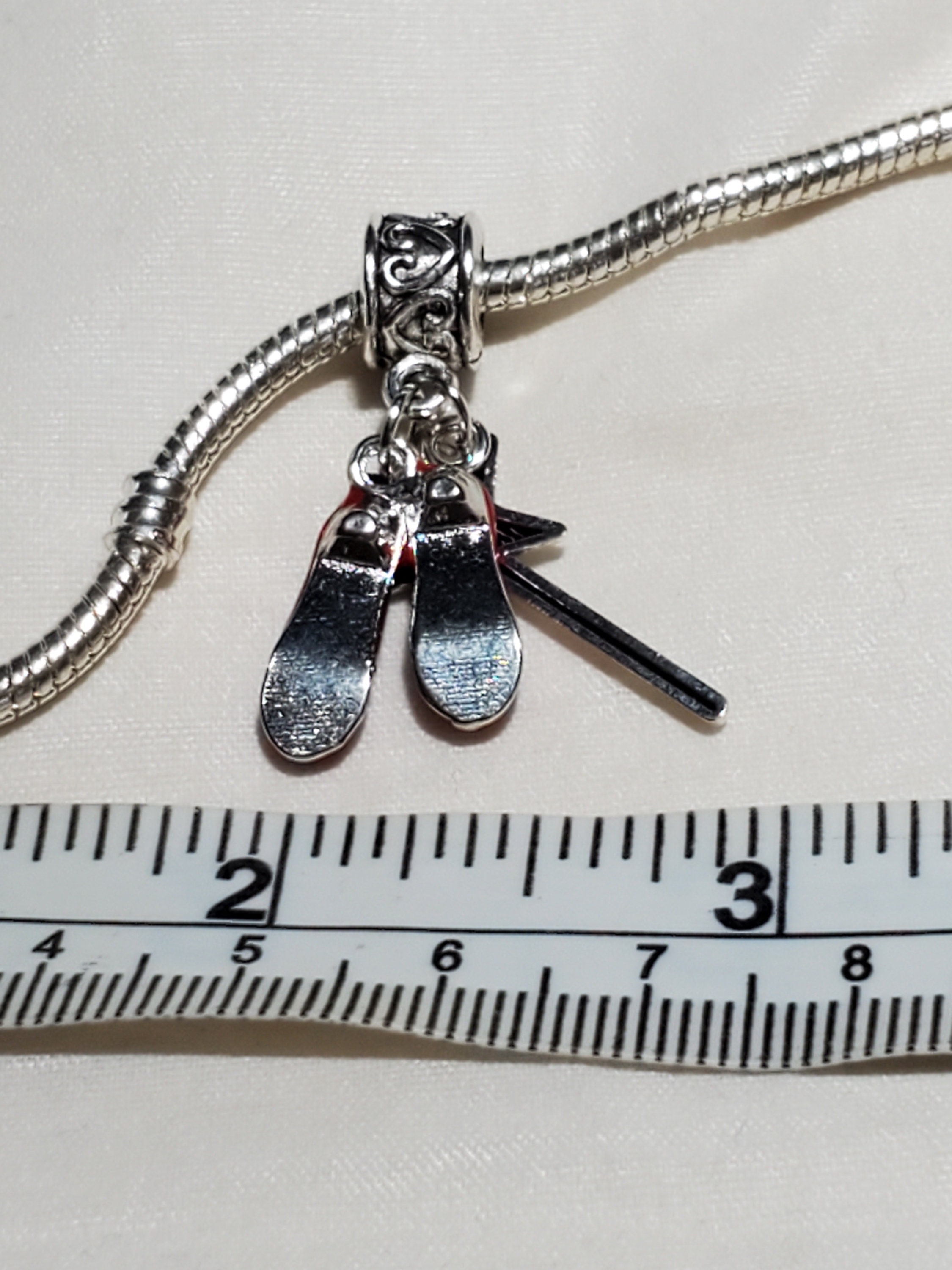 Ruby Red Slippers Charm, Wizard of Oz, Glenda's Magic Wand, Red Shoes ...