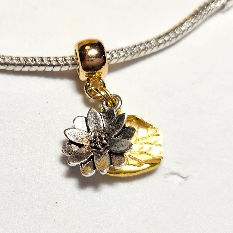 Lotus Flower Pandora Charm - Etsy
