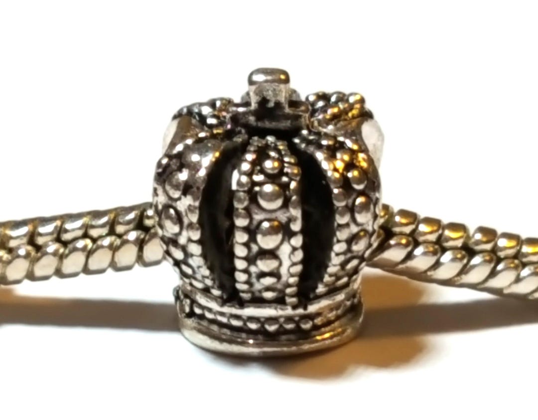 Crown Charm, Queen's Crown Charm, Princess Crown Charm, Textured Charm ...