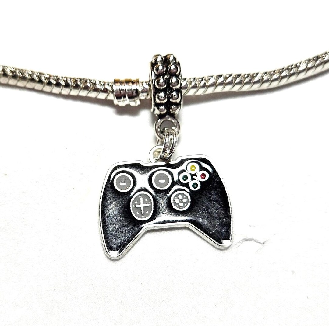 Video Game Controller Charm, Joypad Pendant Fits European Bracelets or ...
