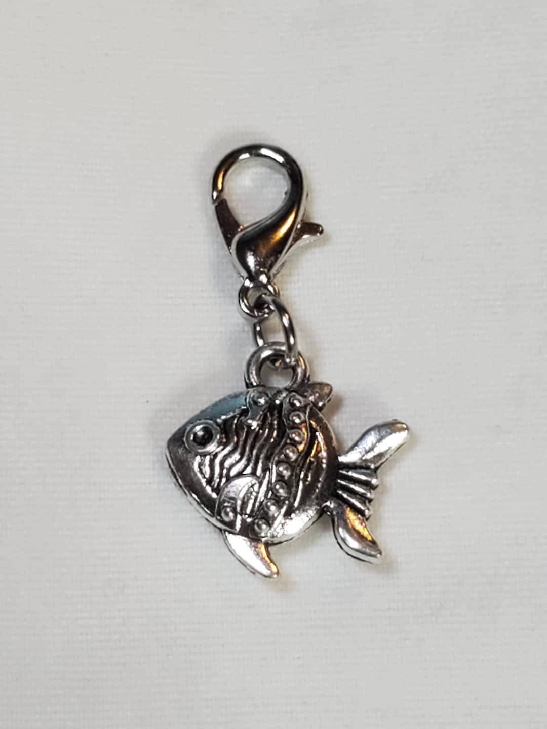 Fish Charm, Dangle Charm, Fishing Charm, Goldfish Charm, Sunfish Charm ...