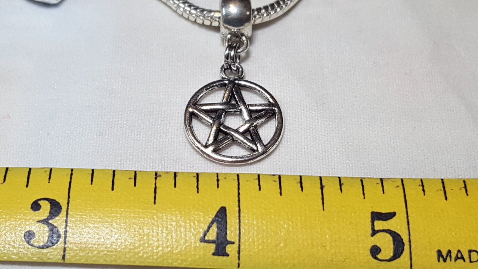 Pentagram, Pentangle Star Pentagon, the Star of Life, Silver Tone ...