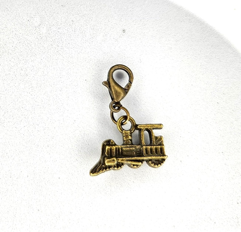 Train Charm, Train Engine Charm, Railroad Charm, Train Tracks Charm, 3D ...