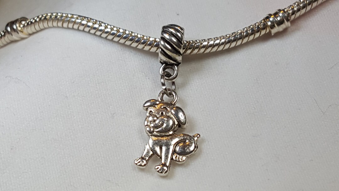 Dog Charm, Puppy Dog Charm, Dangle Charm, European Charm, 3D Charm ...
