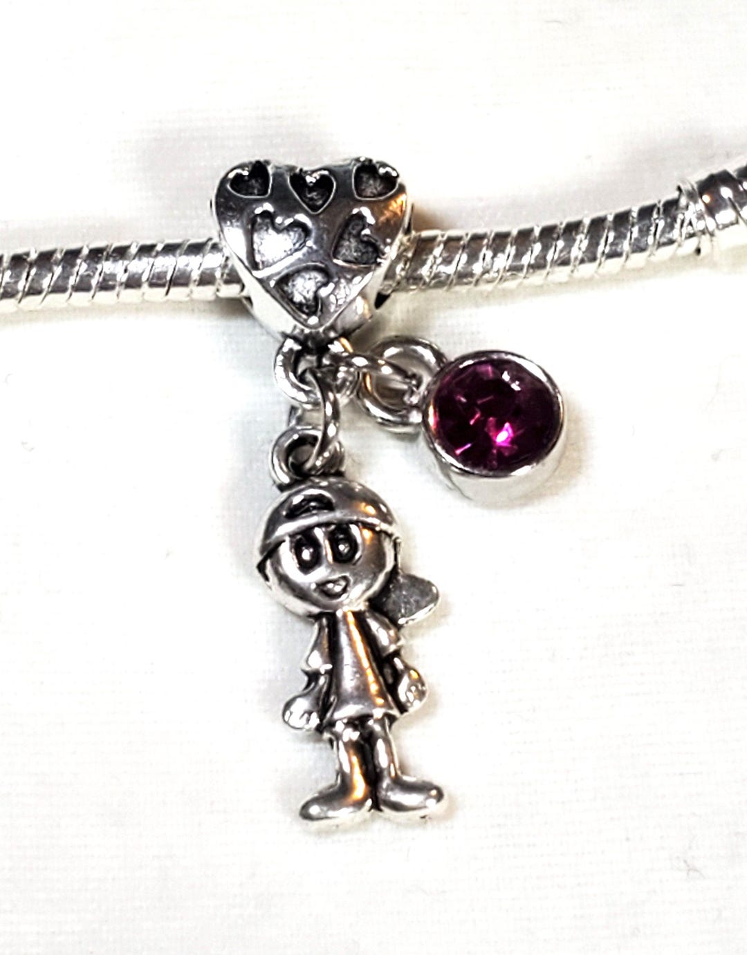 Son Charm, Grandson Charm, Little Boy Charm, June Birthstone, Boy Charm ...