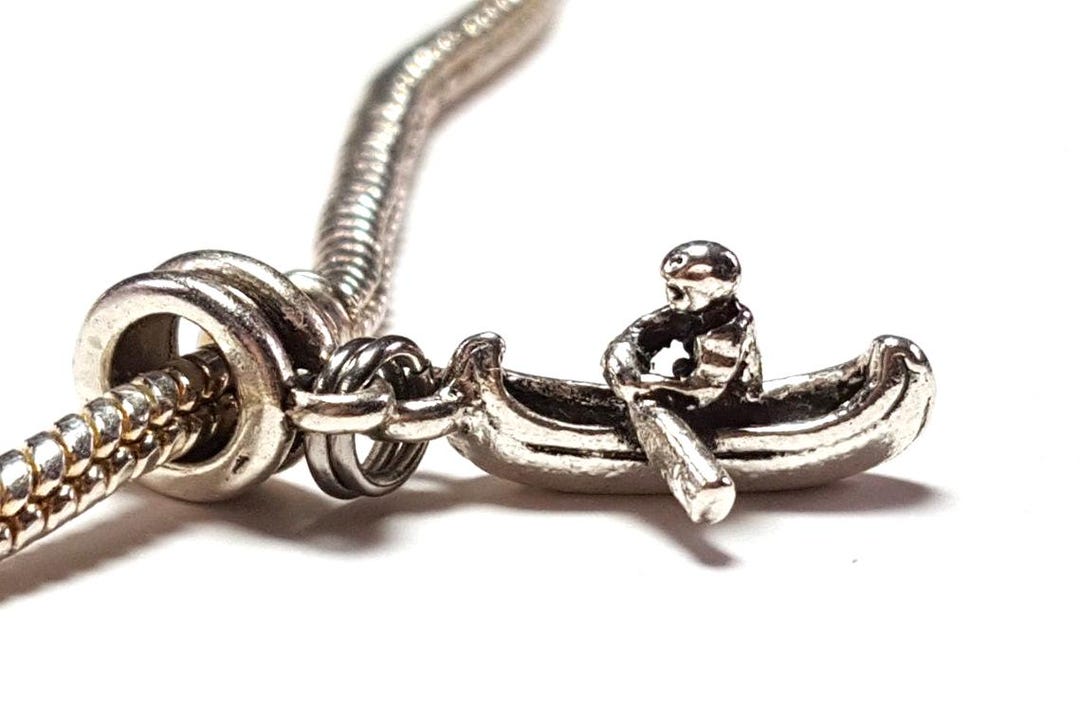 Canoe Charm, Kayak Charm, Dangle Charm, European Charm, Dangle Charm ...