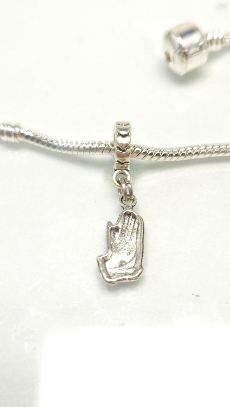Praying Hands Charm, Silver Tone, Praying Charm, One Sided, Pendant or ...