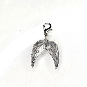 Angel Wings Charm, Dangle Charm, Spread Angel Wings Charm, Supernatural ...