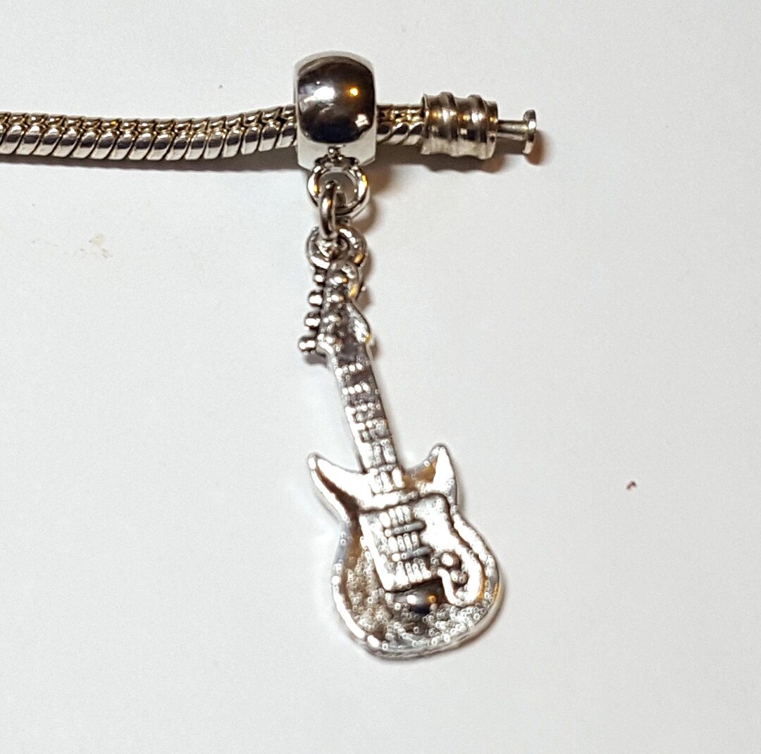 Electric Guitar Charm, Musical Charm, Band Charm, Music Charm ,dangle ...