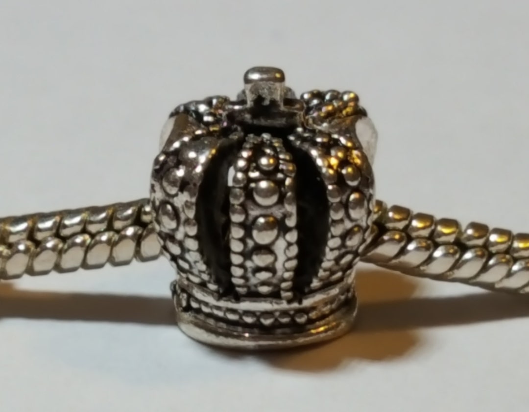 Crown Charm, Queen's Crown Charm, Princess Crown Charm, Textured Charm ...
