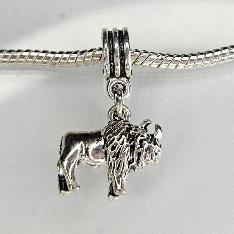 Bison Charm - Etsy