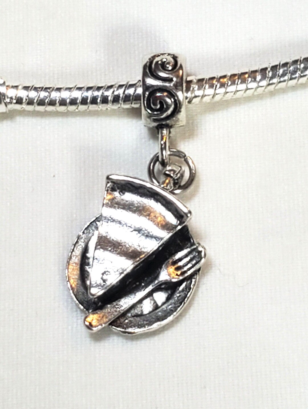 Slice of Pie Charm, Saucer & Fork, Baker's Charm, Apple Pie Charm ...