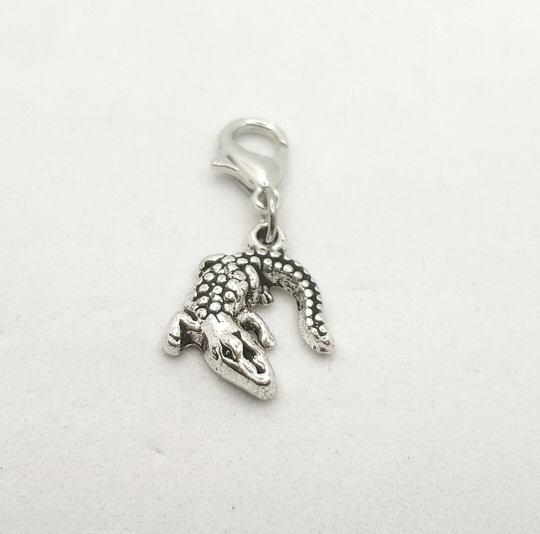 Alligator Charm, Alligator Dangle Charm, Petite Alligator Charm, Gator ...