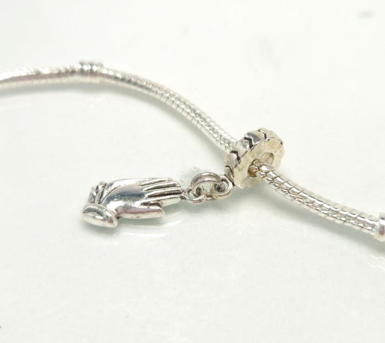 Praying Hands Charm, Silver Tone, Praying Charm, One Sided, Pendant or ...
