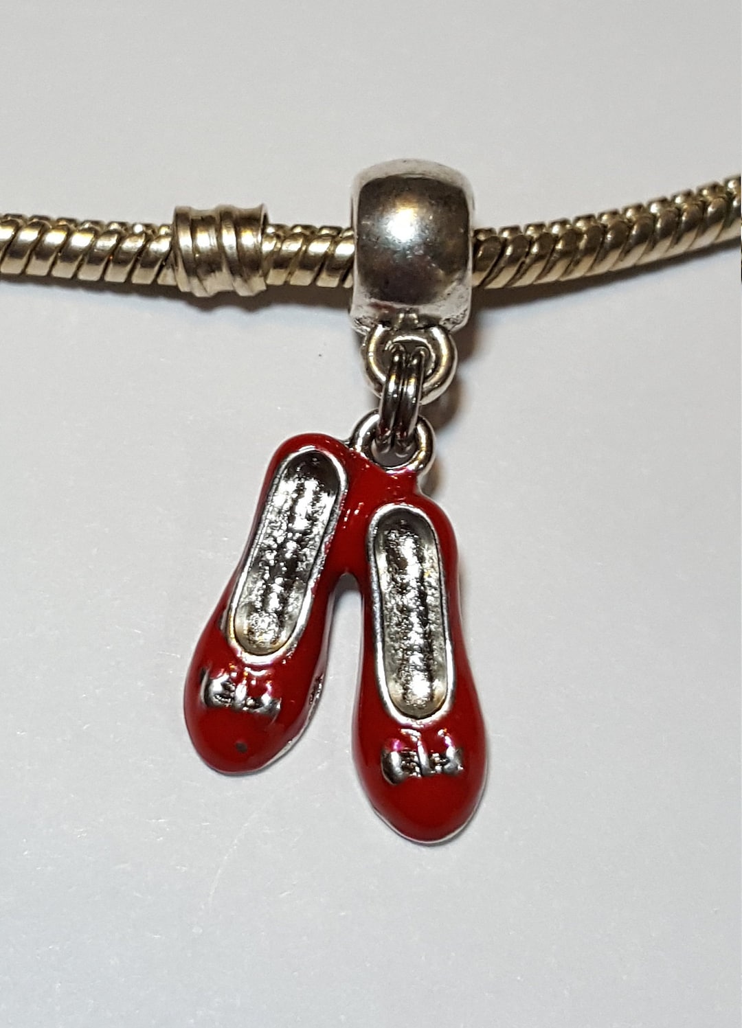 Ruby Red Slippers Charm, Wizard of Oz, Red Shoes, Dangle Charm, Wizard ...