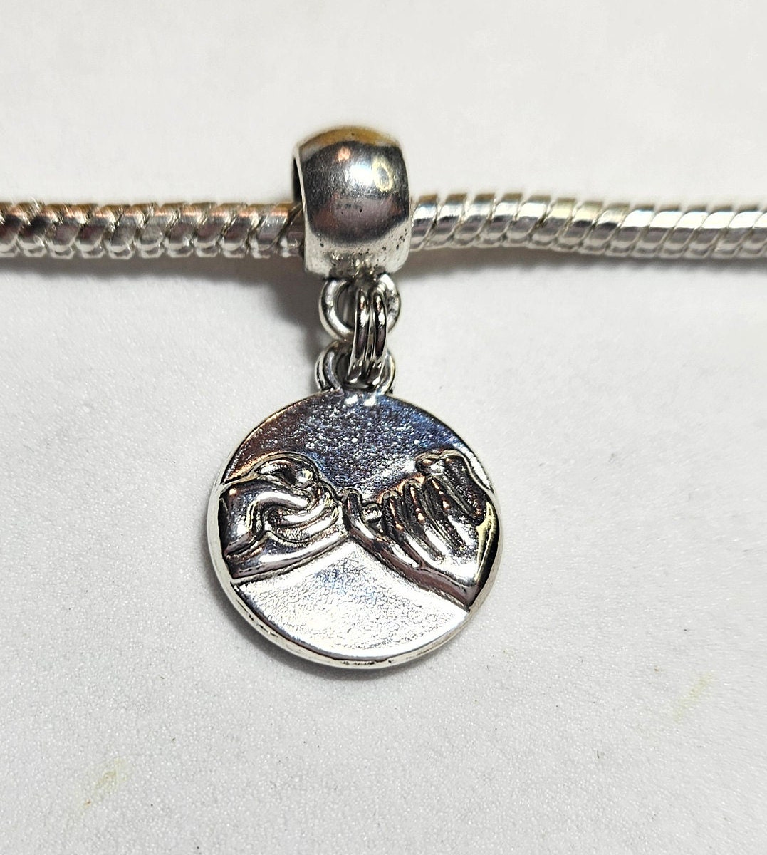 Pinky Promise Charm Promise Charm Friend Charm Friendship Charm Dual Sided Charm Fits All Designer and European Charm Bracelets