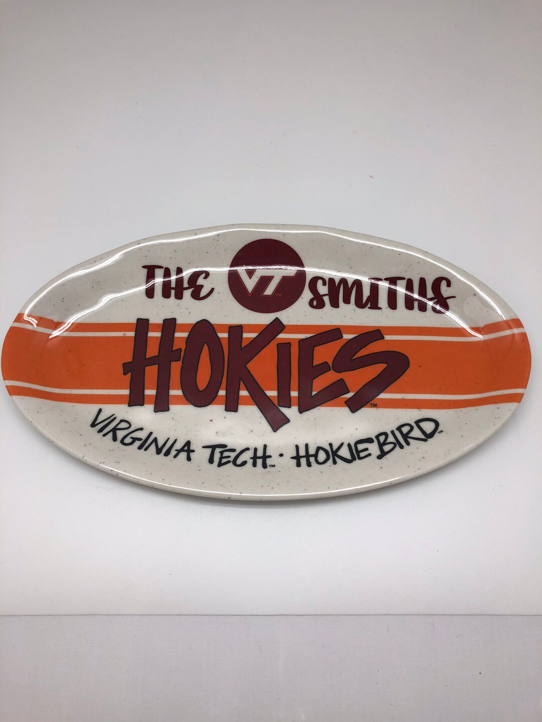 College Tray-melamine Personalized Virginia Tech Platter 12x6.5, VT ...