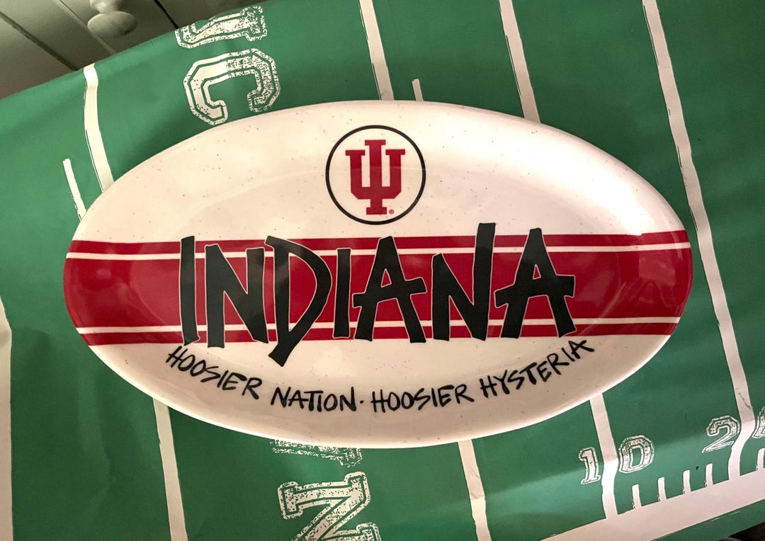 Indiana Hoosiers Melamine Tray – NCAA Tailgate Plate - Etsy