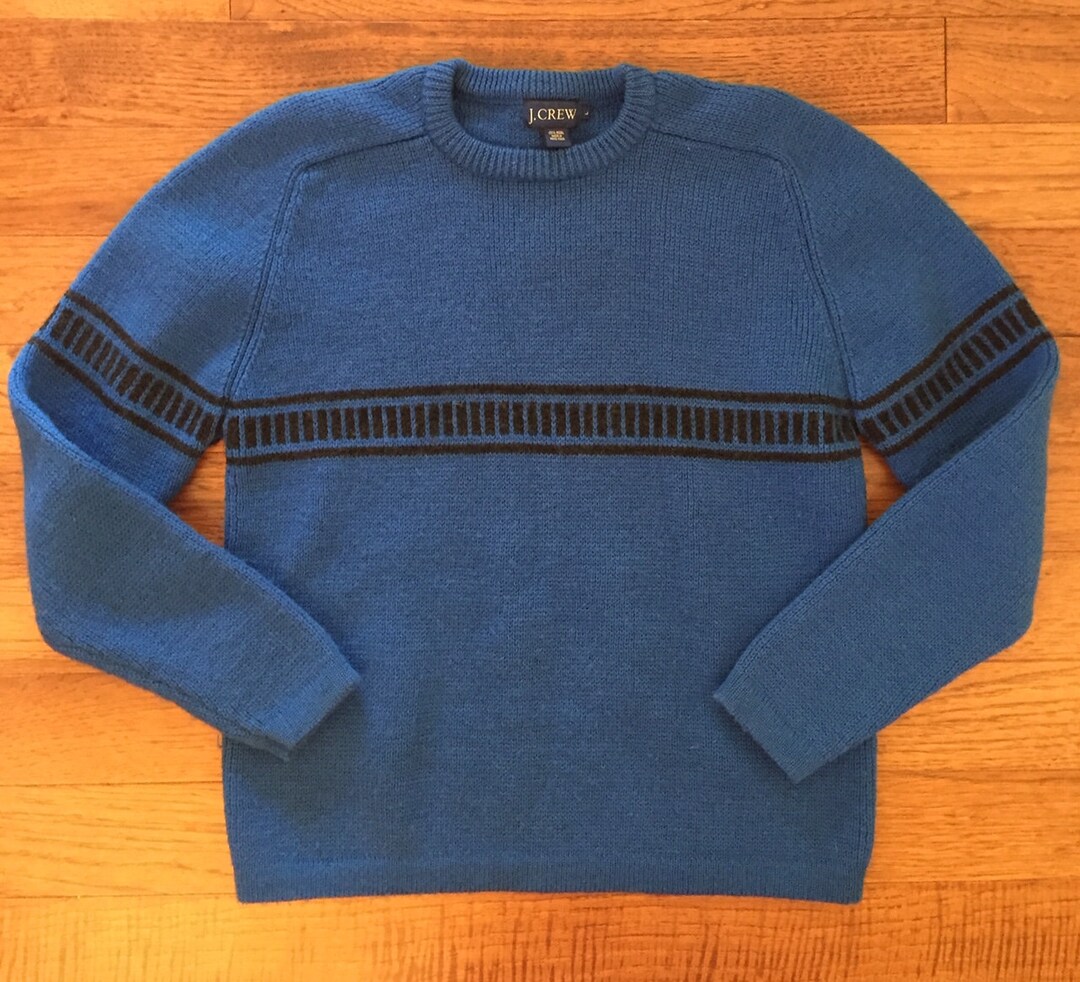 80s HW J,CREW Wool Sweater // Mens L - Etsy
