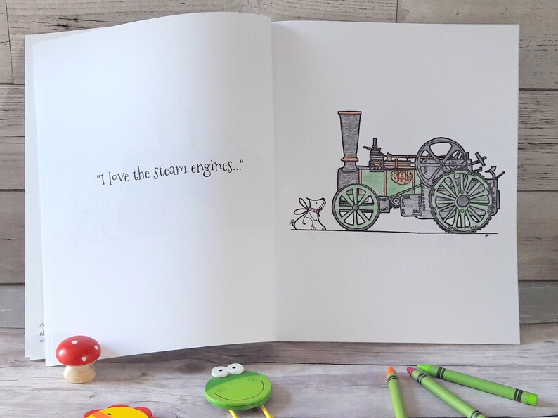 Personalised Happy Birthday Steam Engine Card Traction - Etsy