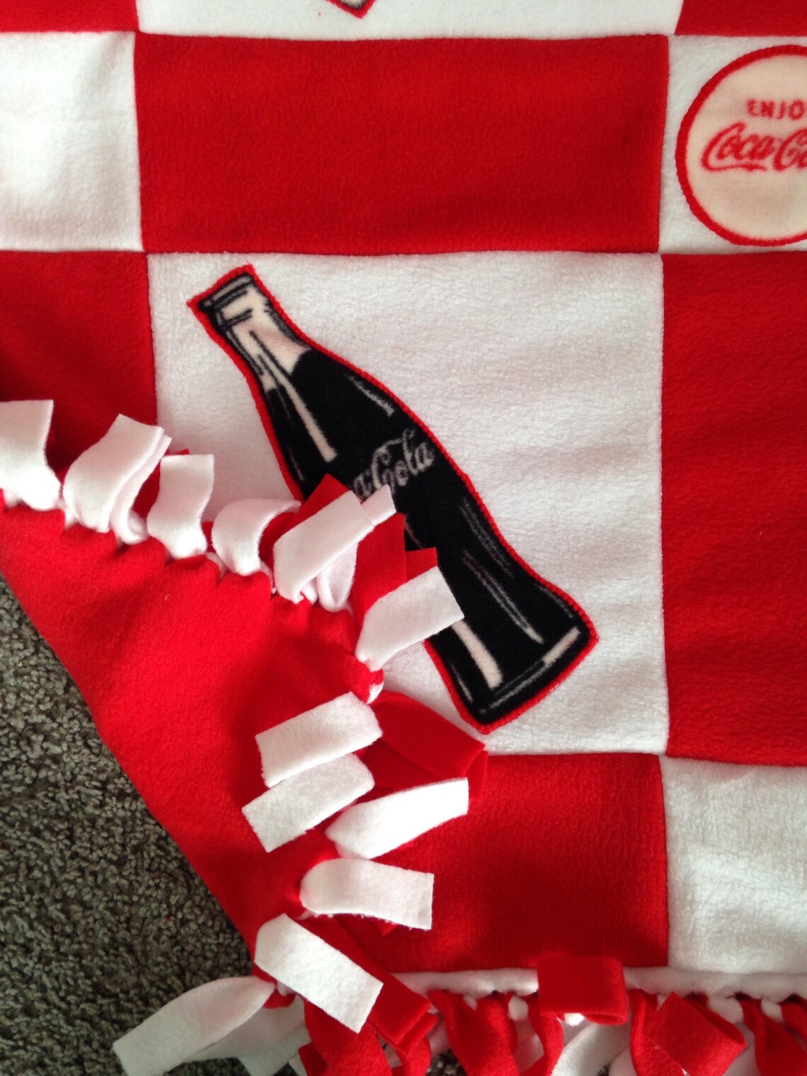 COCA COLA FLEECE Blanket | Etsy
