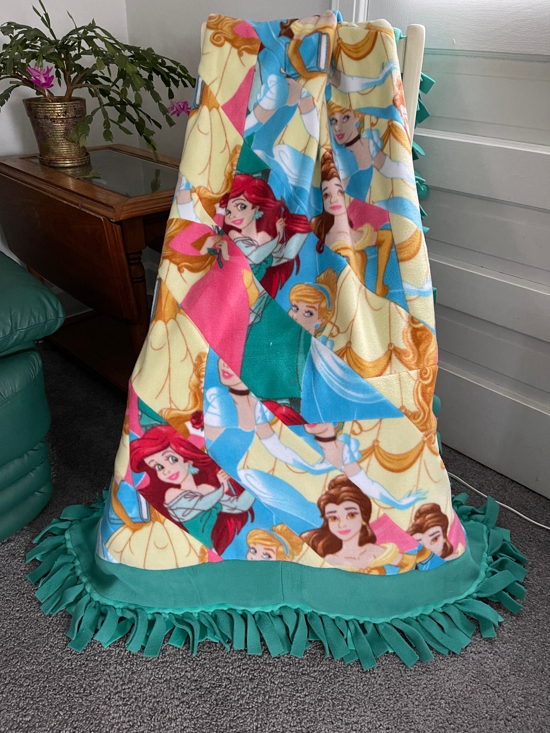 DISNEY PRINCESSES FLEECE Blanket - Etsy