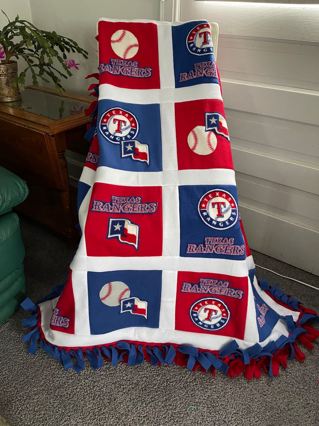 TEXAS RANGERS FLEECE Blanket - Etsy